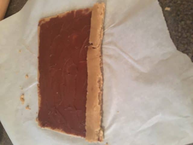 Gingerbread Yule log cookies| Nutella stuffed cookies-Food Meanderings