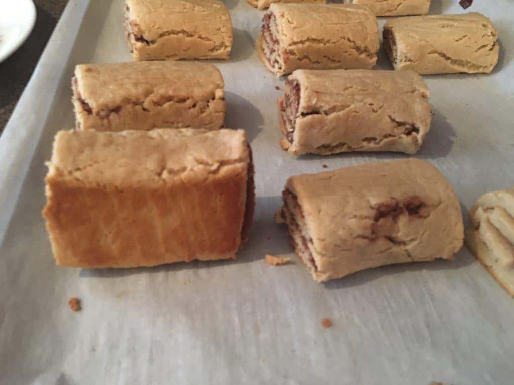 Gingerbread Yule log cookies -Food Meanderings