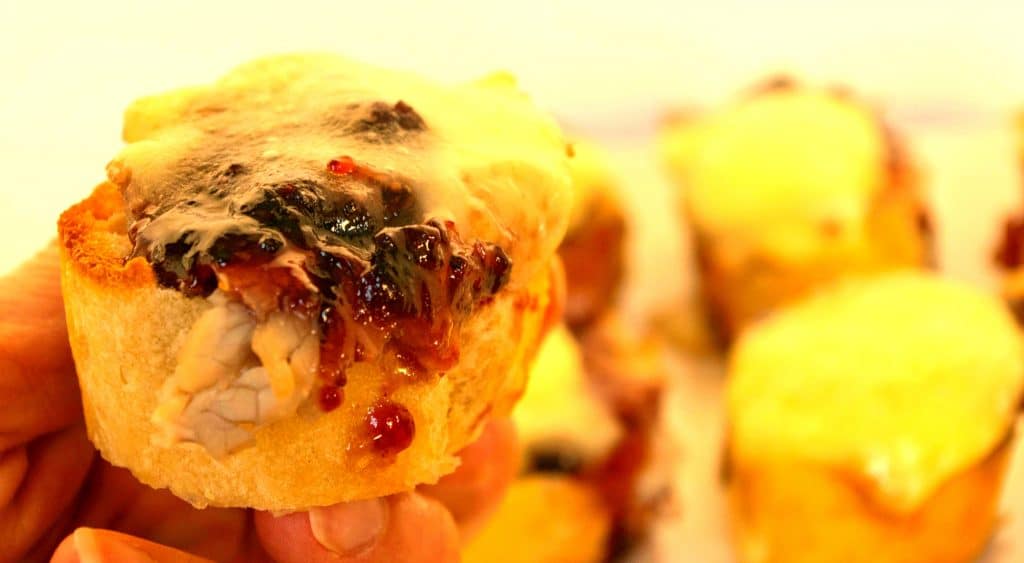 Turkey Brie Appetizer | leftover turkey- Foodmeanderings.com