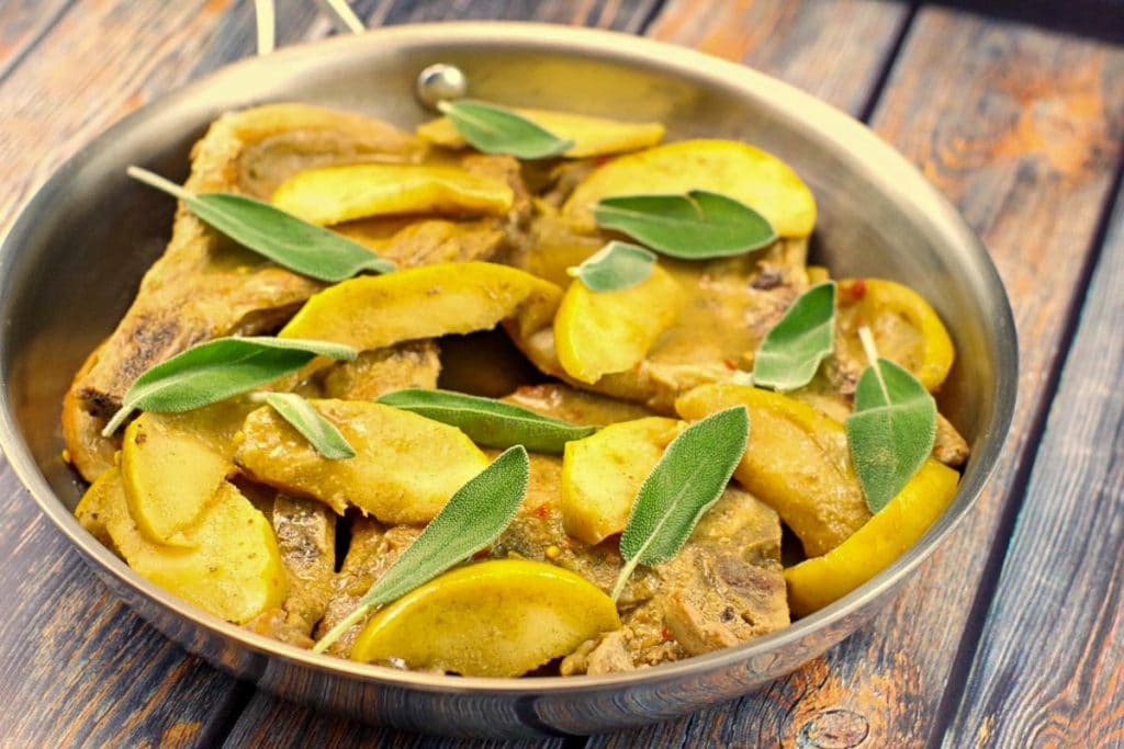 Easy Apple Sage Pork Chops - Food Meanderings