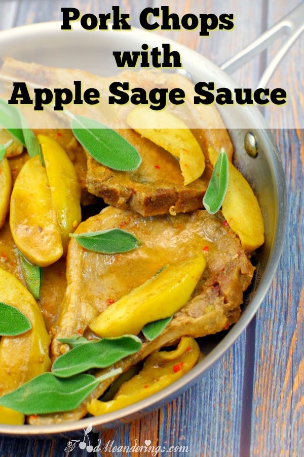 Easy Apple Sage Pork Chops - Food Meanderings