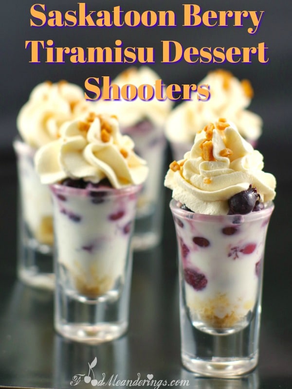 Saskatoon berry dessert shooters | juneberry, - Food Meanderings