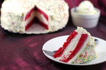 Red Velvet Ice Cream Cake Recipe - Food Meanderings