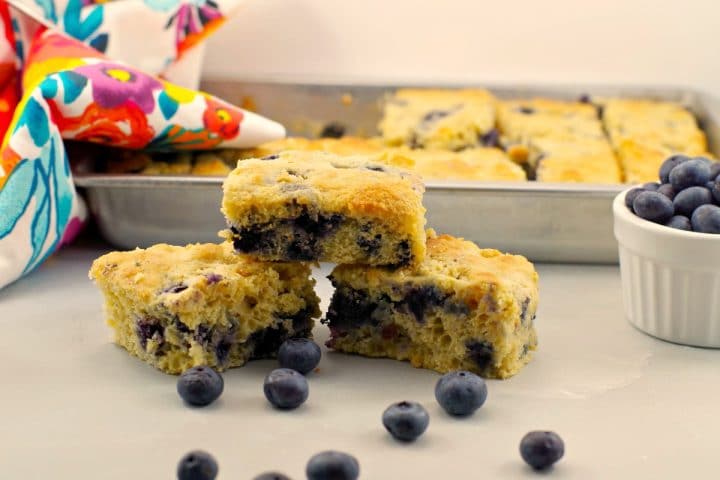 Blueberry Cornbread (with lemon) - Food Meanderings