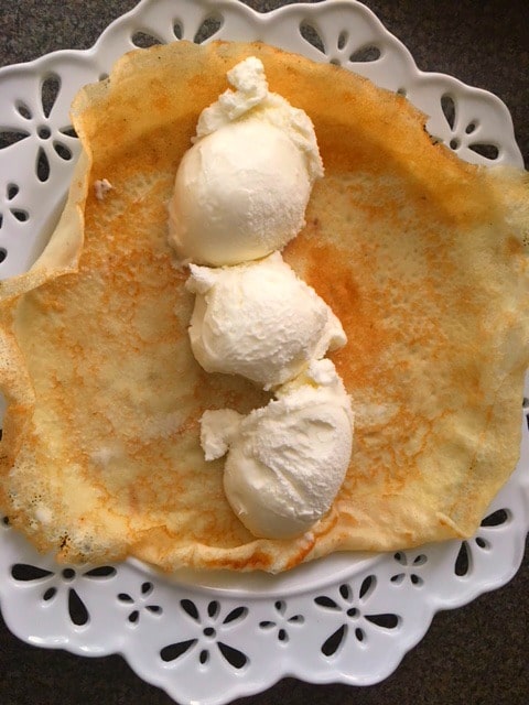 Cake & Ice Cream Crepes (birthday breakfast) - Food Meanderings
