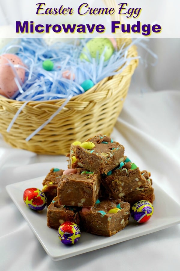 Microwave Creme Egg Fudge - Food Meanderings