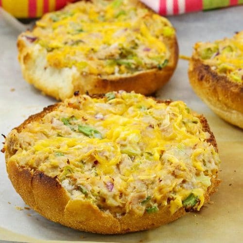 Open Face Tuna Melts (no mayo)- Food Meanderings