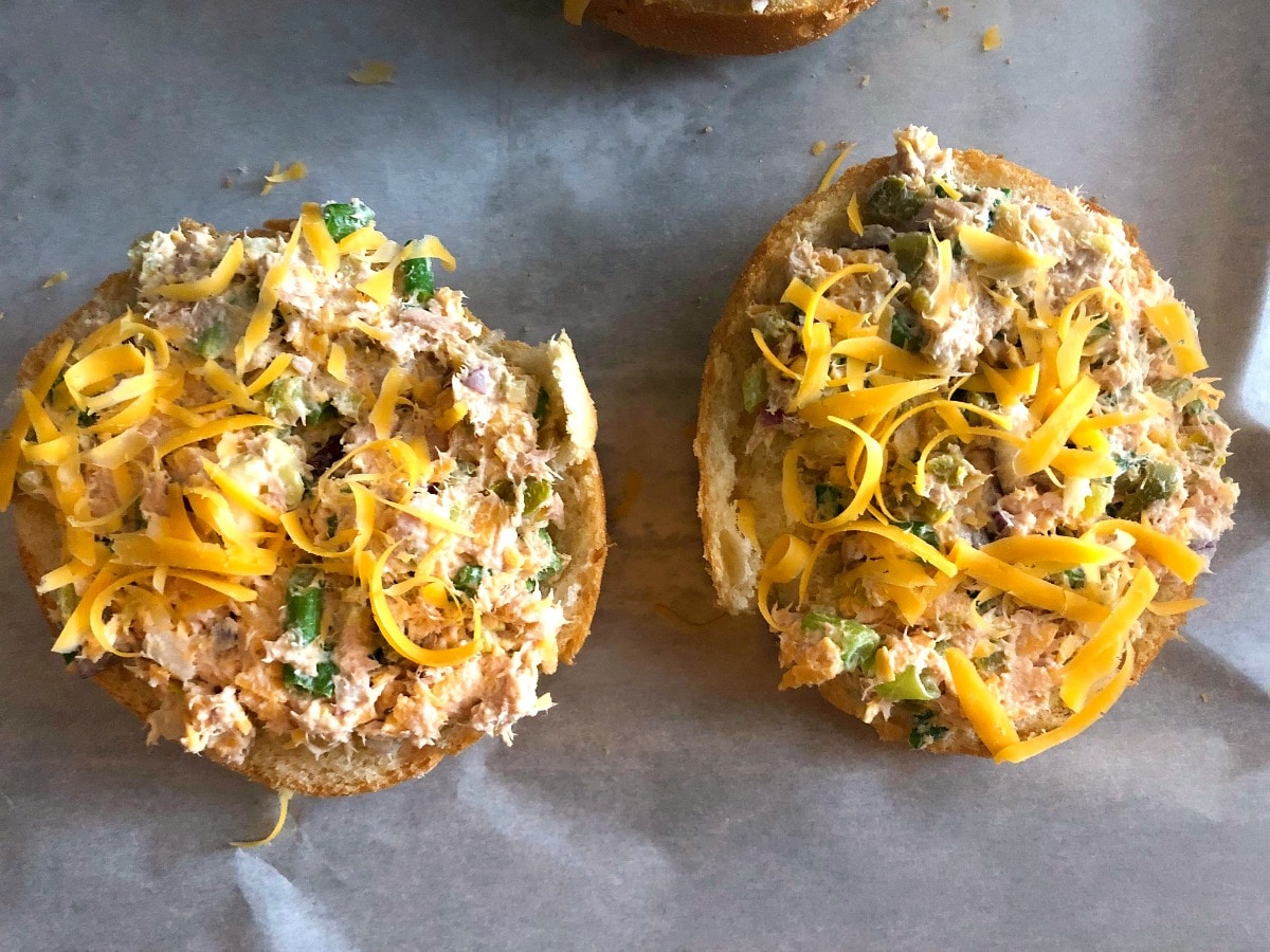 Open Face Tuna Melts (no mayo)- Food Meanderings