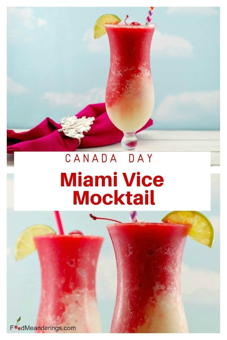 Miami Vice Mocktail (non alcoholic)- Food Meanderings