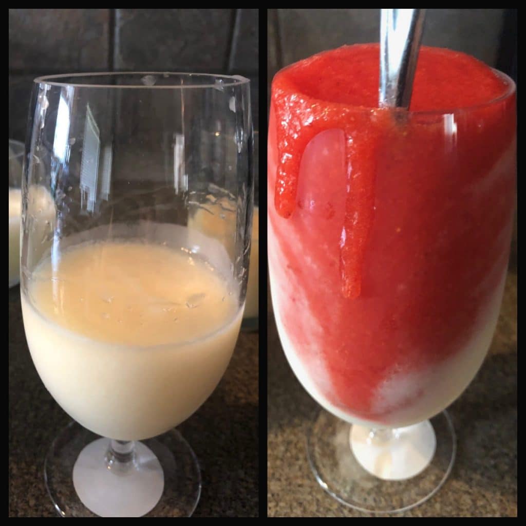 Miami Vice Mocktail (non alcoholic drink)- Food Meanderings