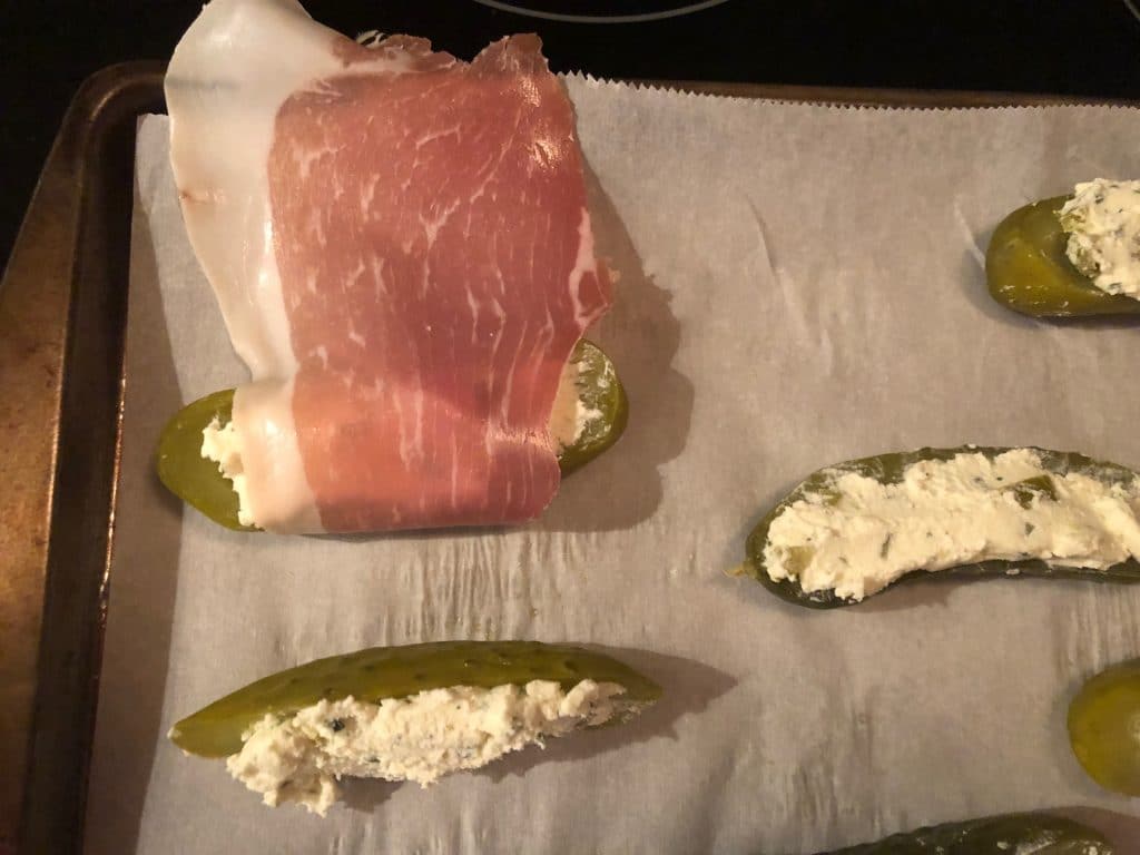 Boursin Stuffed Pickles- Food Meanderings