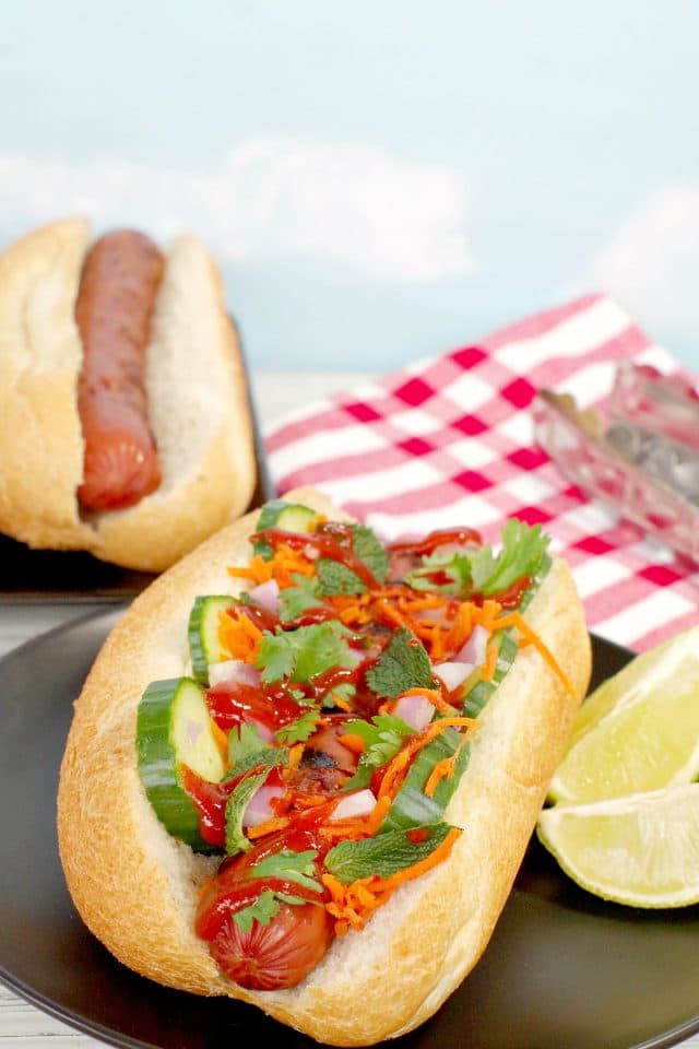 Bahn Mi Turkey Hot Dog recipe - Food Meanderings