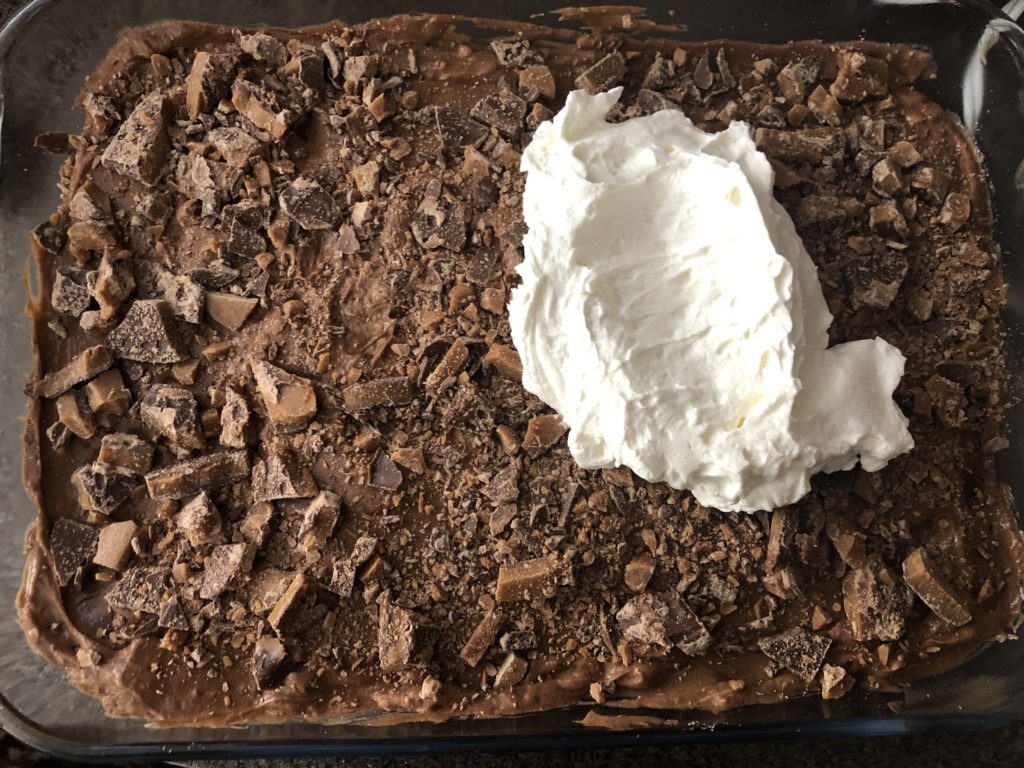 Skor Bar Dessert | No bake potluck dessert - Food Meanderings