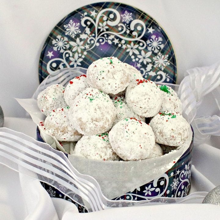 Gingerbread Snowball Cookies - Food Meanderings