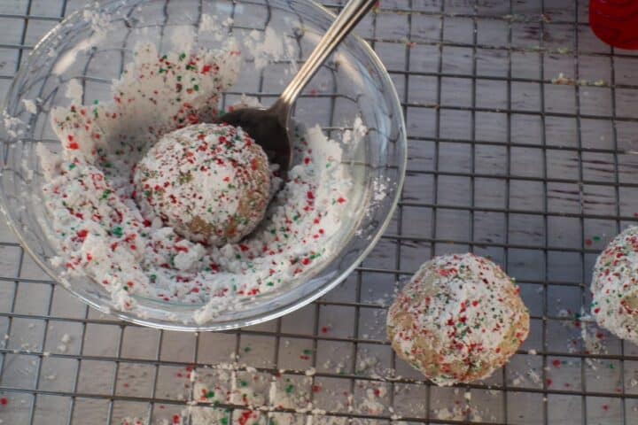 Gingerbread Almond Snowball Cookies - Food Meanderings