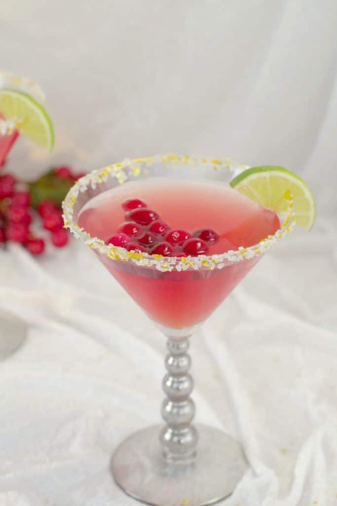 Cranberry Cosmo Mocktail | non alcoholic - Food Meanderings