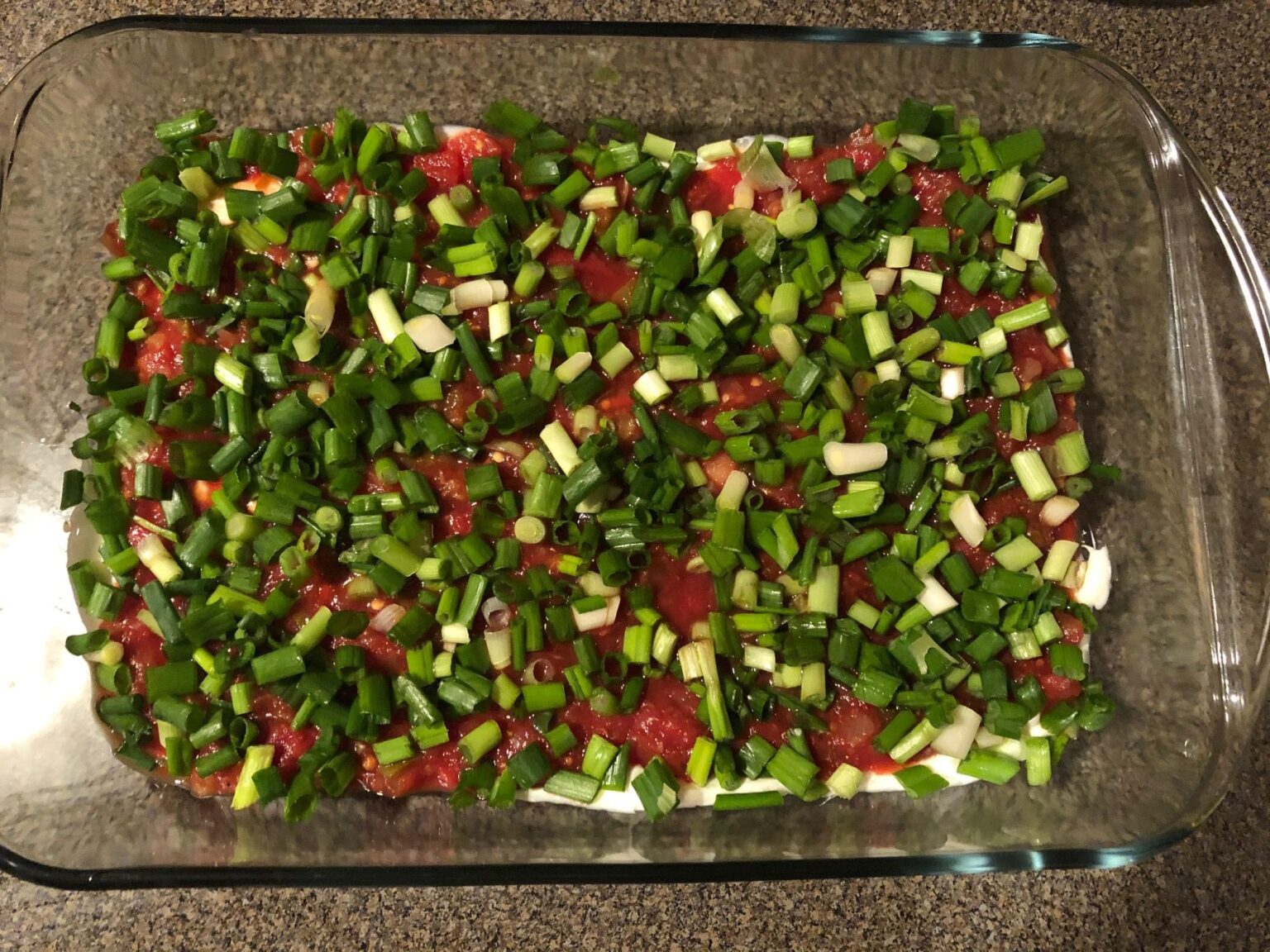 Easy Layered Nacho Dip- Food Meanderings