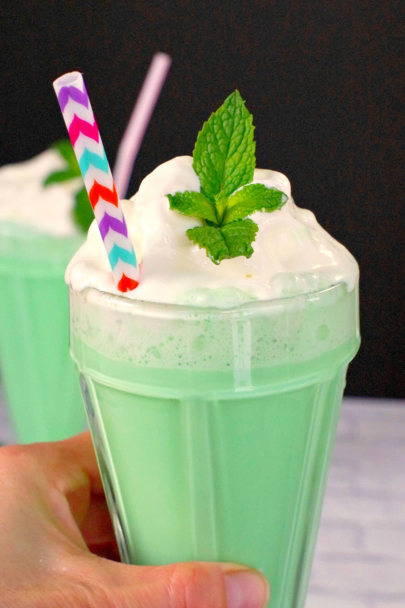 Grasshopper Mocktail (green drink) - Food Meanderings