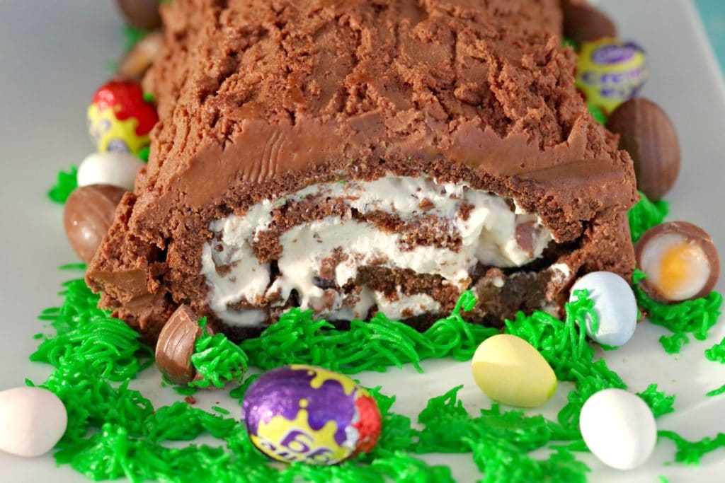 Easter Creme Egg Swiss Roll - Food Meanderings