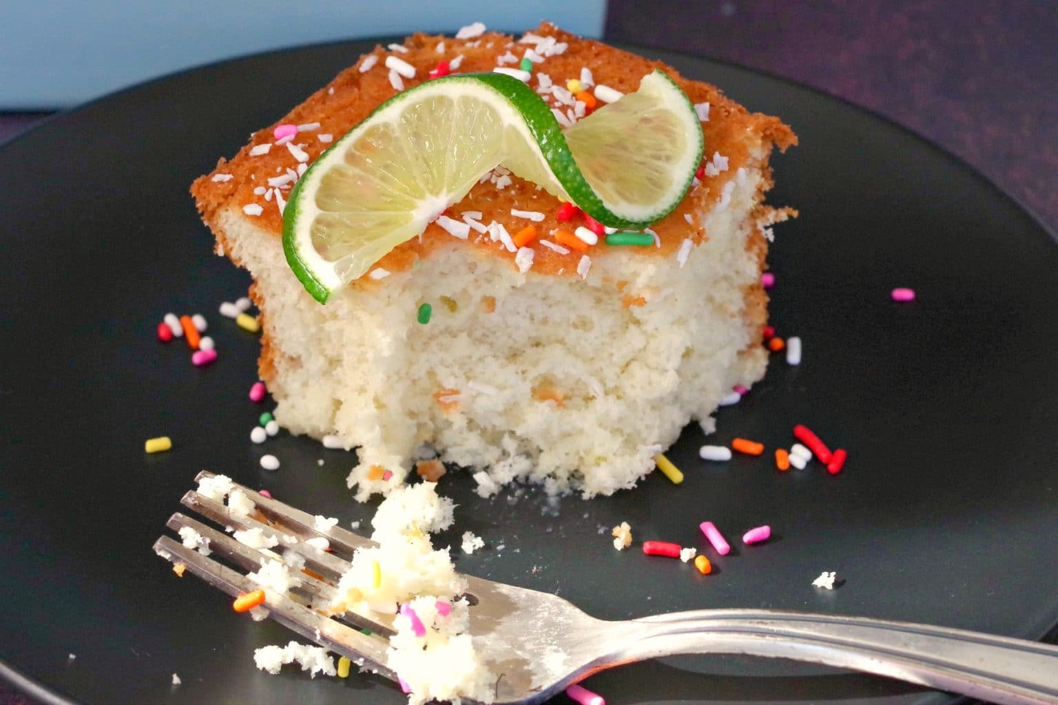 Coconut Lime Tres Leches Cake - Food Meanderings