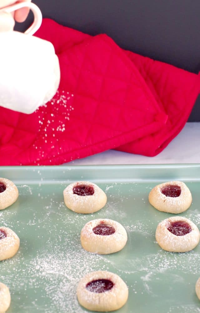 Raspberry Jam Cookies (classic thumbprint) - Food Meanderings