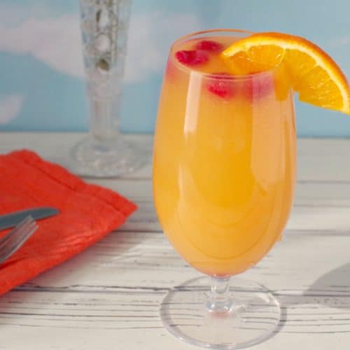 Raspberry Mimosa Mocktail | non- alcoholic - Food Meanderings