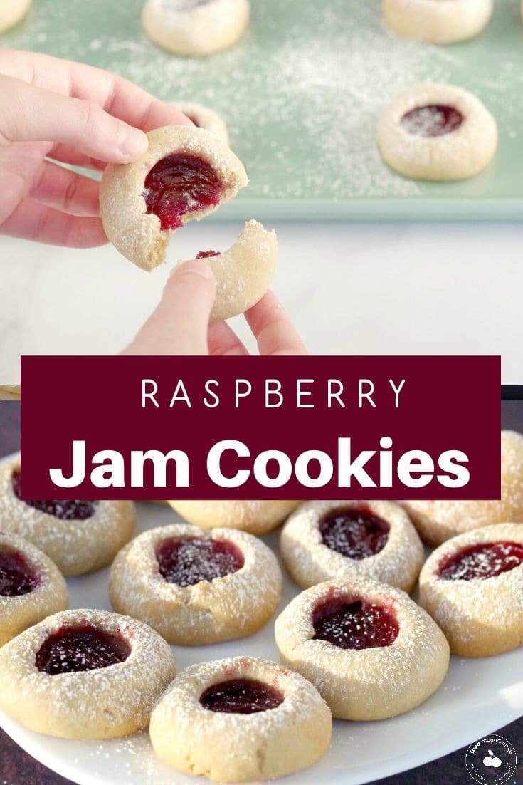 Raspberry Jam Cookies (classic thumbprint) - Food Meanderings