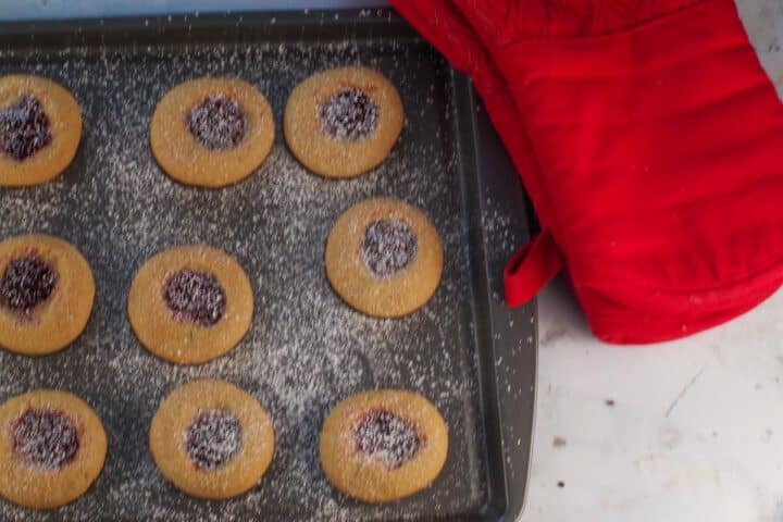 Raspberry Jam Cookies (classic thumbprint) - Food Meanderings