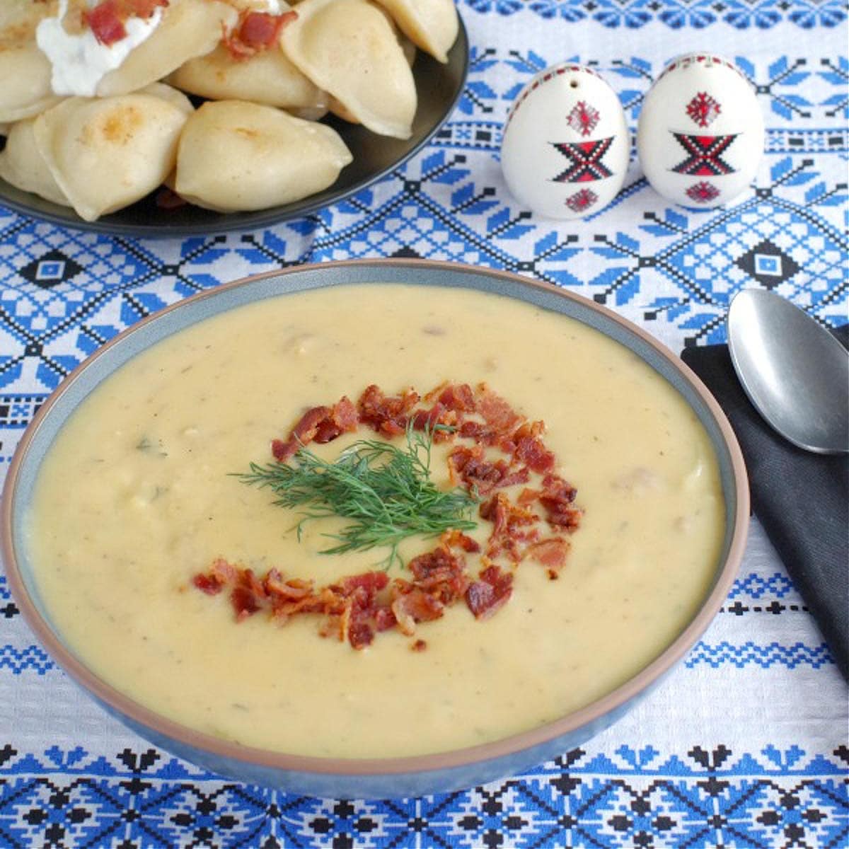 Loaded Pierogi Soup- Food Meanderings