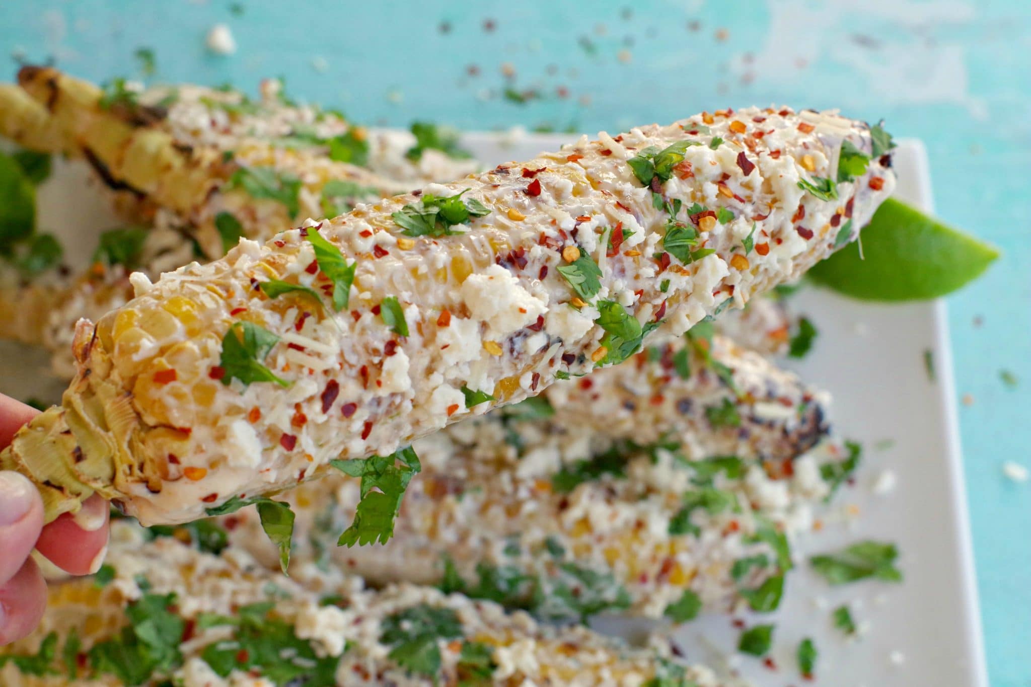 Healthy Mexican Street Corn (Elote) - Food Meanderings