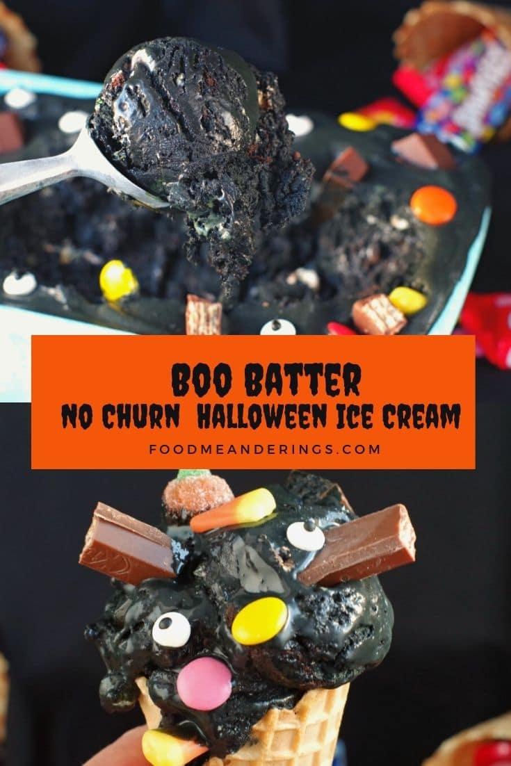 Boo Batter Ice Cream (no churn) - Food Meanderings
