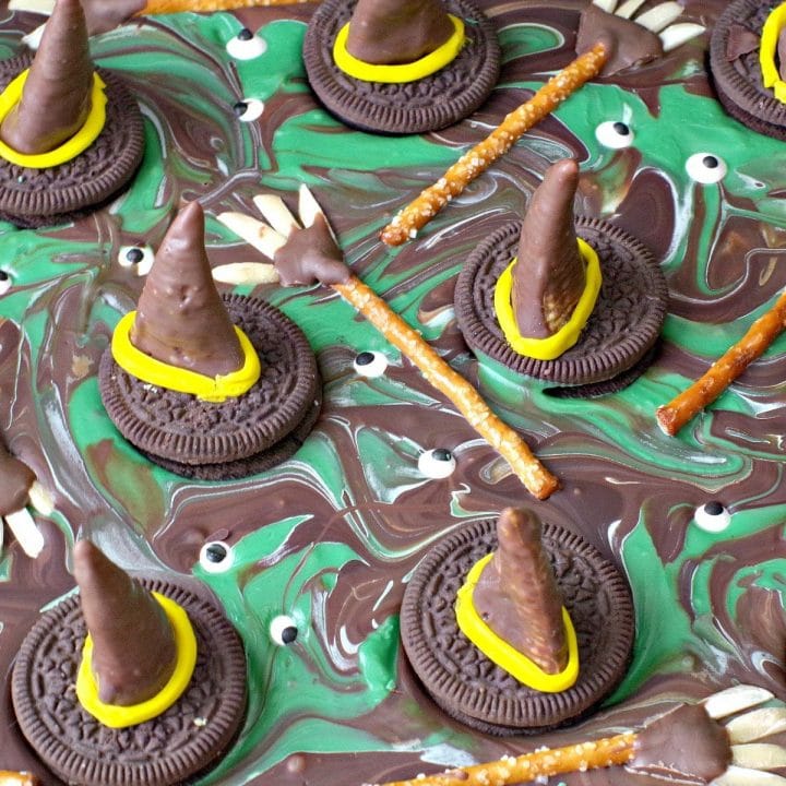 Melted Witch Halloween Bark Recipe - Food Meanderings