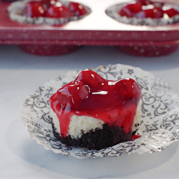 Mini Cherry Cheesecakes | Easy - Food Meanderings
