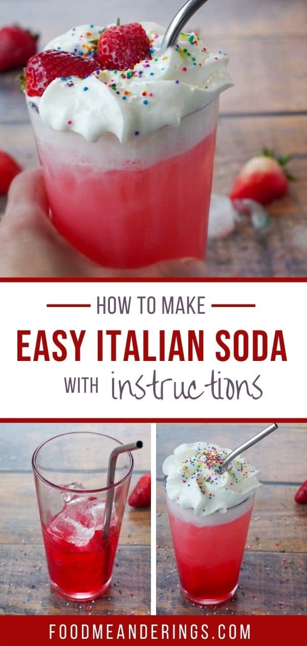 Strawberry Italian Soda | non alcoholic - Food Meanderings
