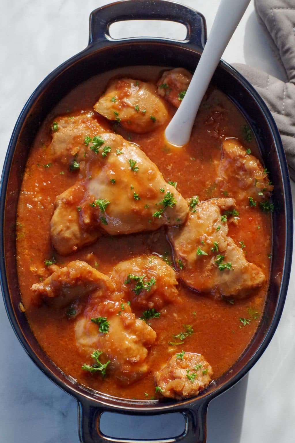 Chicken in a Hurry (baked chicken thighs) - Food Meanderings