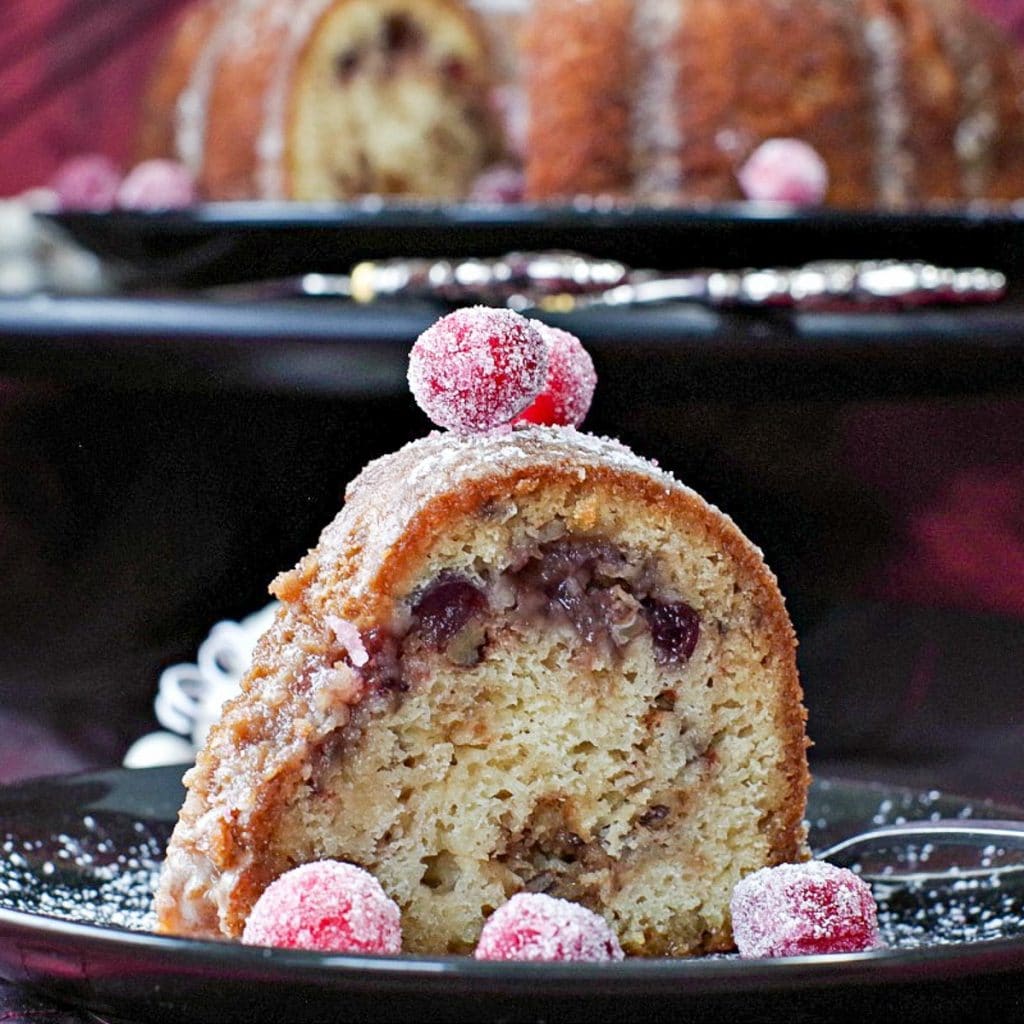 Cranberry Sauce Coffee Cake (with leftover cranberry sauce)