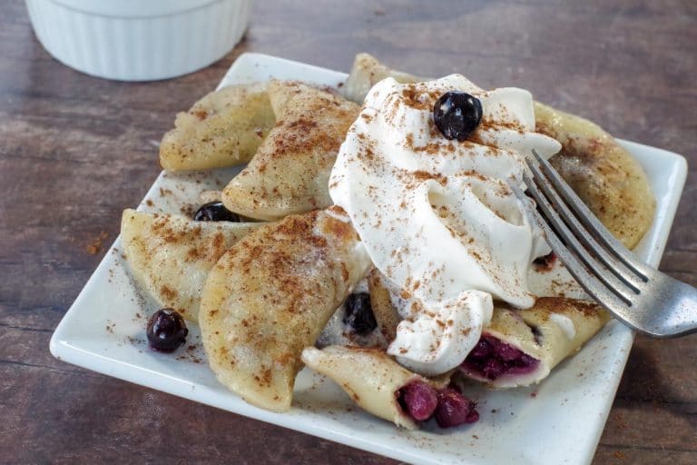 Saskatoon Berry Dessert Perogies - Food Meanderings