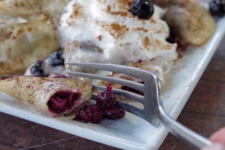 Saskatoon Berry Dessert Perogies - Food Meanderings