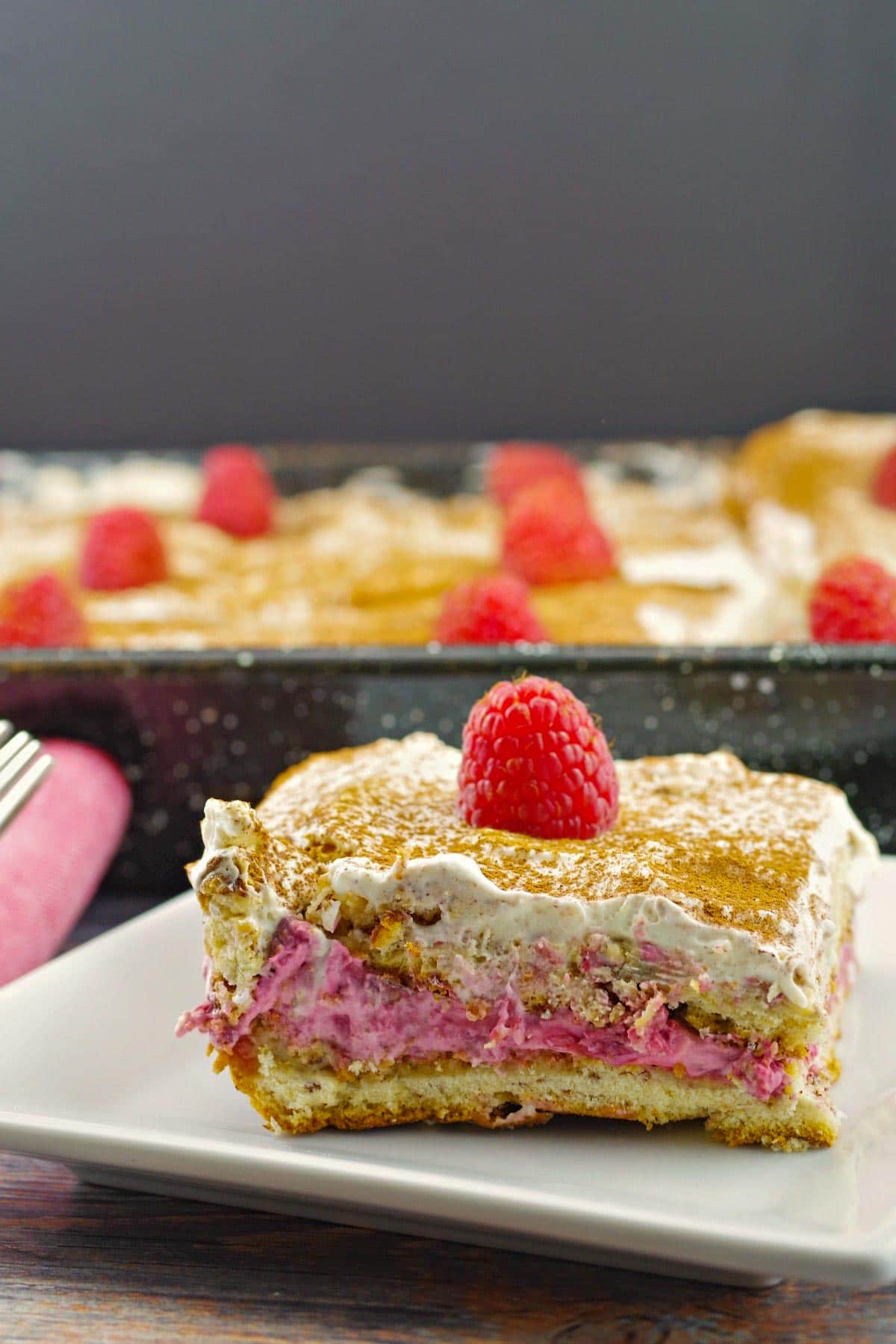 Raspberry Mocha Cinnamon Roll Lasagna -Food Meanderings