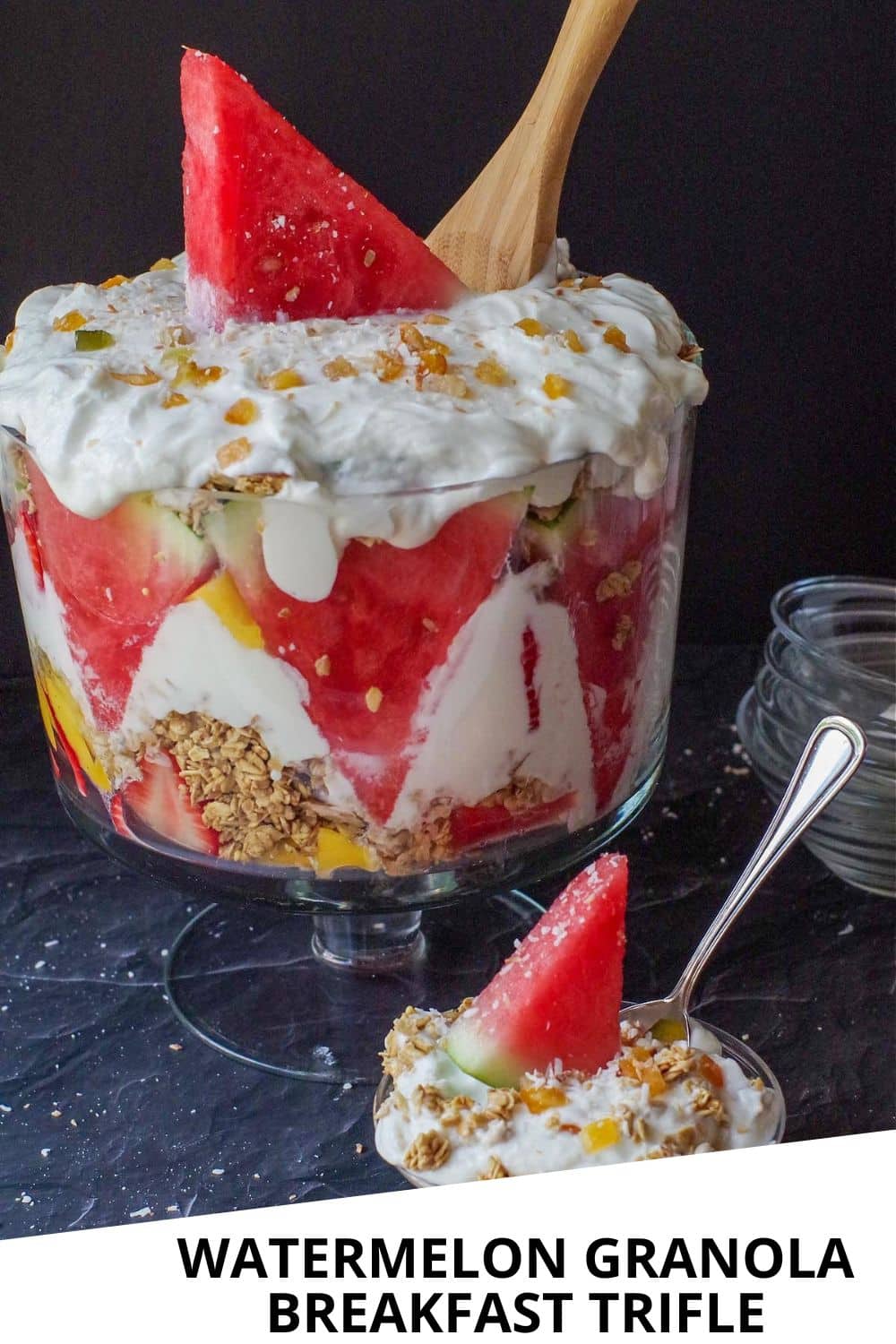Watermelon Granola Trifle | breakfast potluck- Food Meanderings
