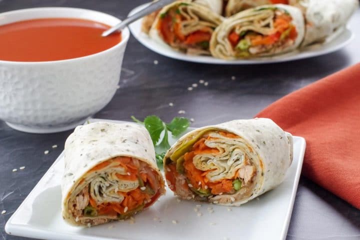 Healthy Leftover Turkey Wraps - Food Meanderings