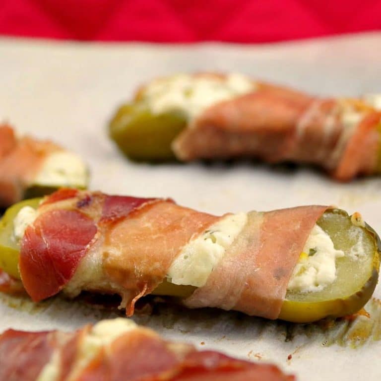 Boursin Stuffed Pickles- Food Meanderings