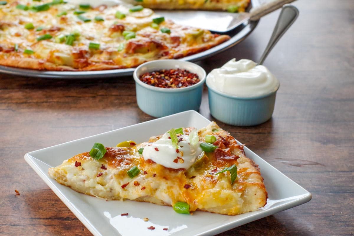 Perogy Pizza Recipe (Boston Pizza copycat) - Food Meanderings