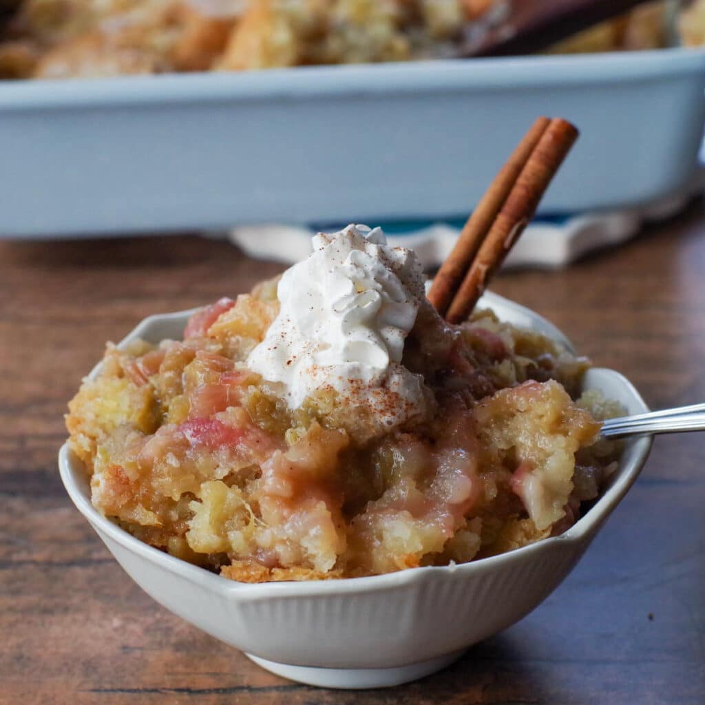 Sticky Rhubarb Pudding - Food Meanderings