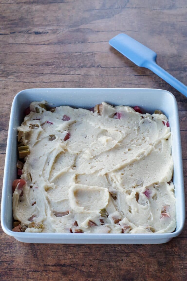 Sticky Rhubarb Pudding - Food Meanderings