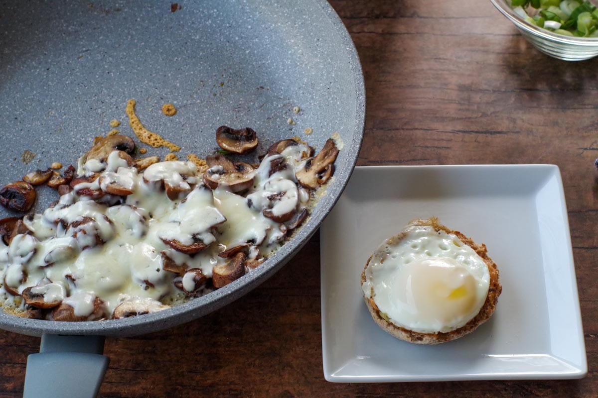 Breakfast Mushroom Melt- Food Meanderings