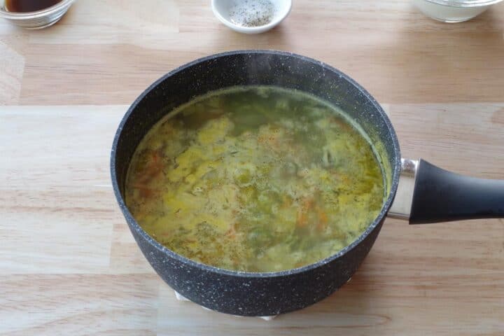 Cheesy Fiddlehead Soup - Food Meanderings