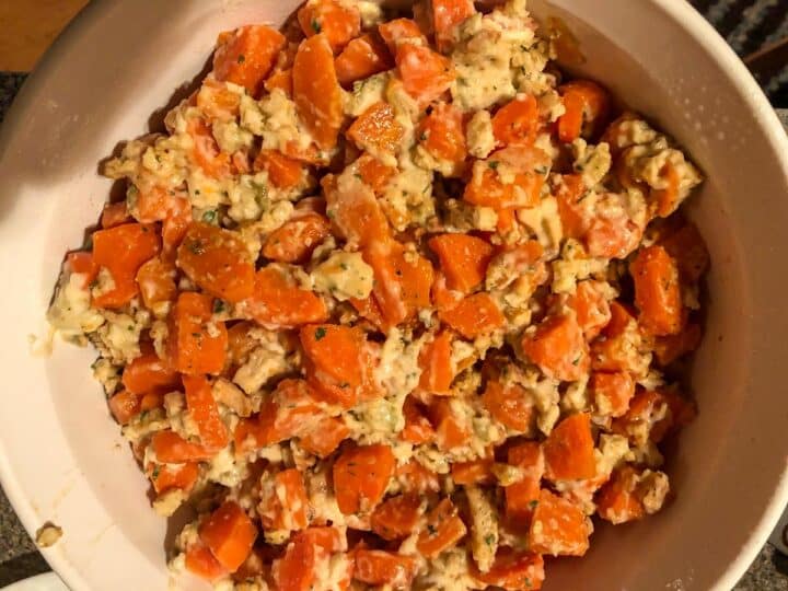 Carrot Casserole (with Stove top Stuffing) - Food Meanderings