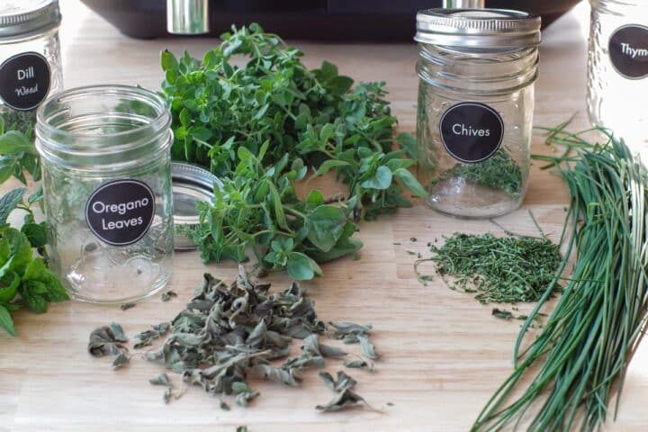 How to Dehydrate Herbs in the Air Fryer - Food Meanderings