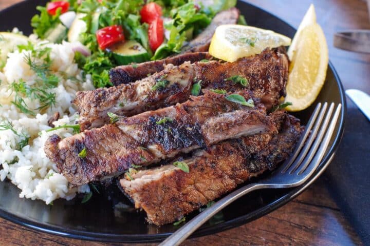 Grilled Greek Ribs - Food Meanderings